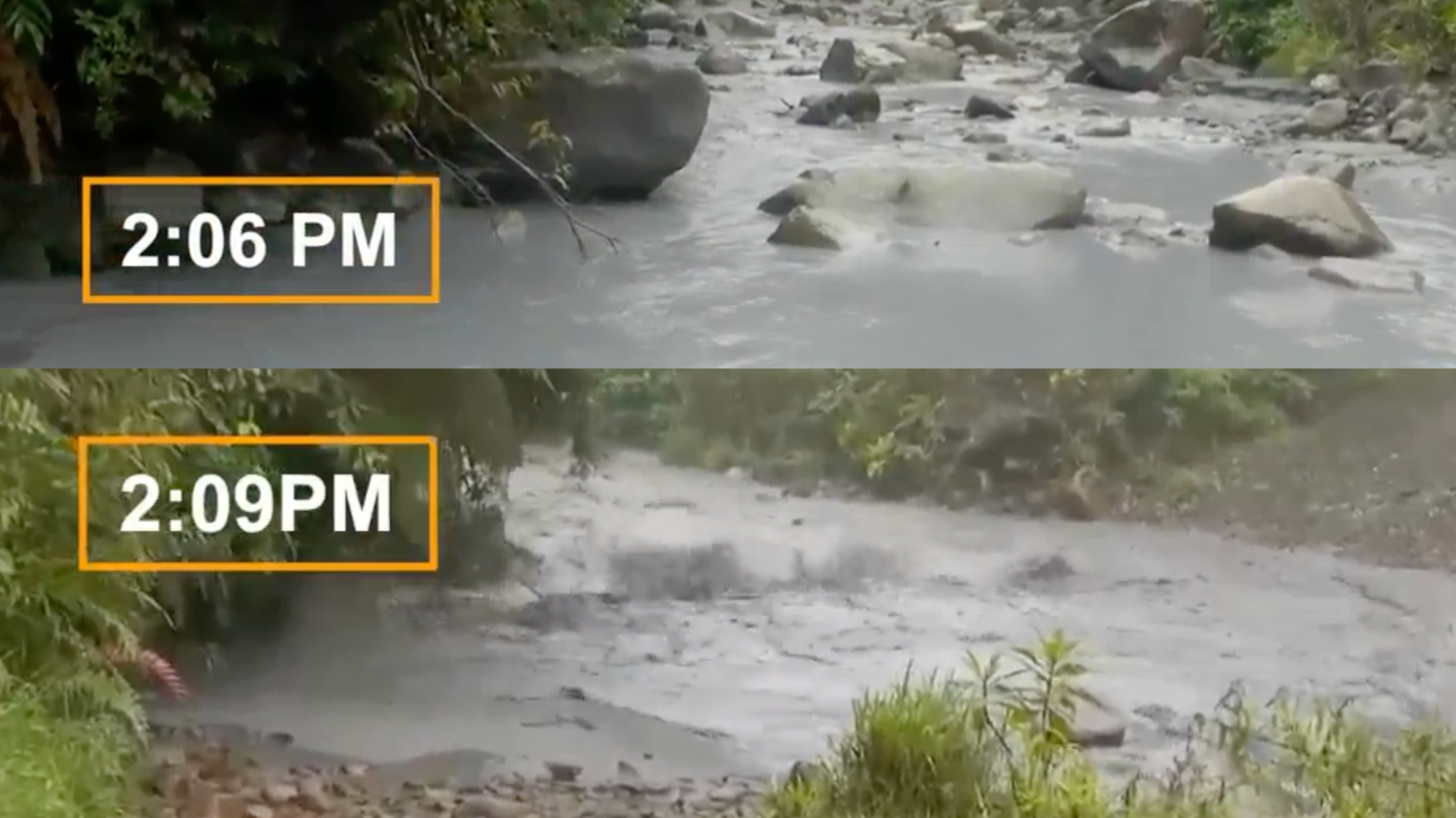 Video: Primeras lluvias causan cabezas de agua en río de Sarchí