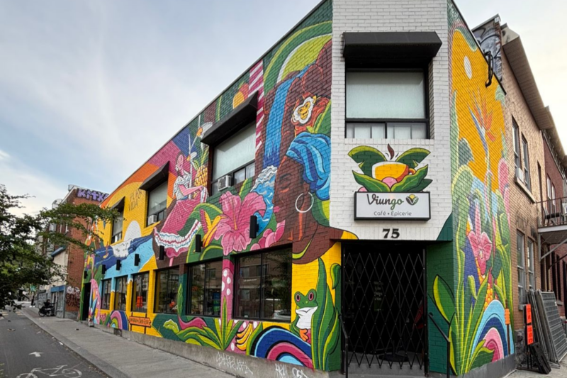 Mural de artista tico deslumbra en festival en Canadá